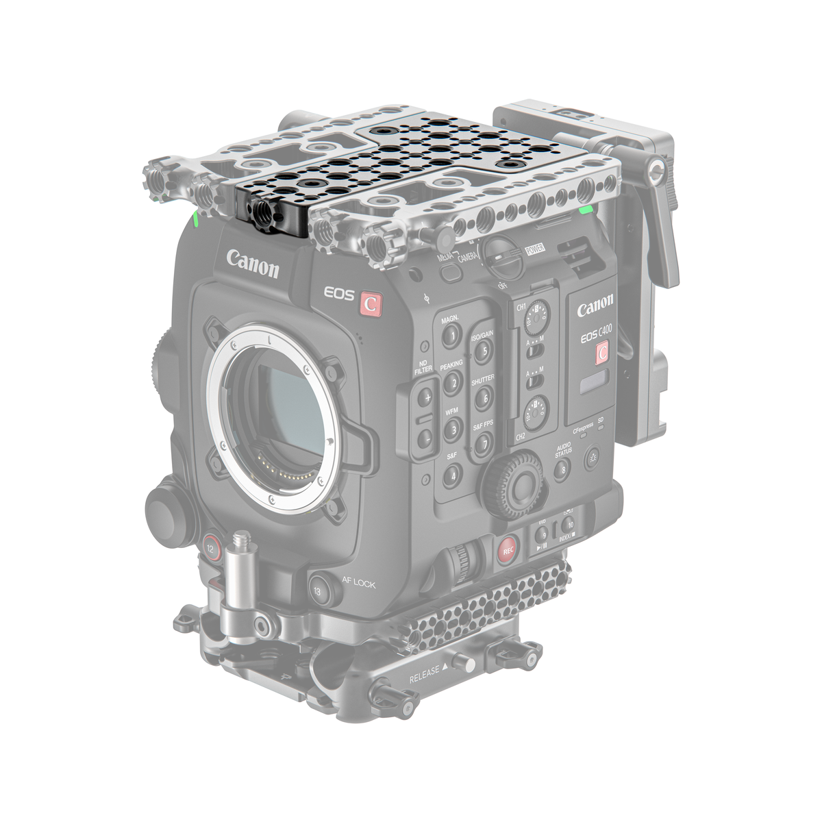 Top Plate for Canon EOS C400 (Center) — Wooden Camera